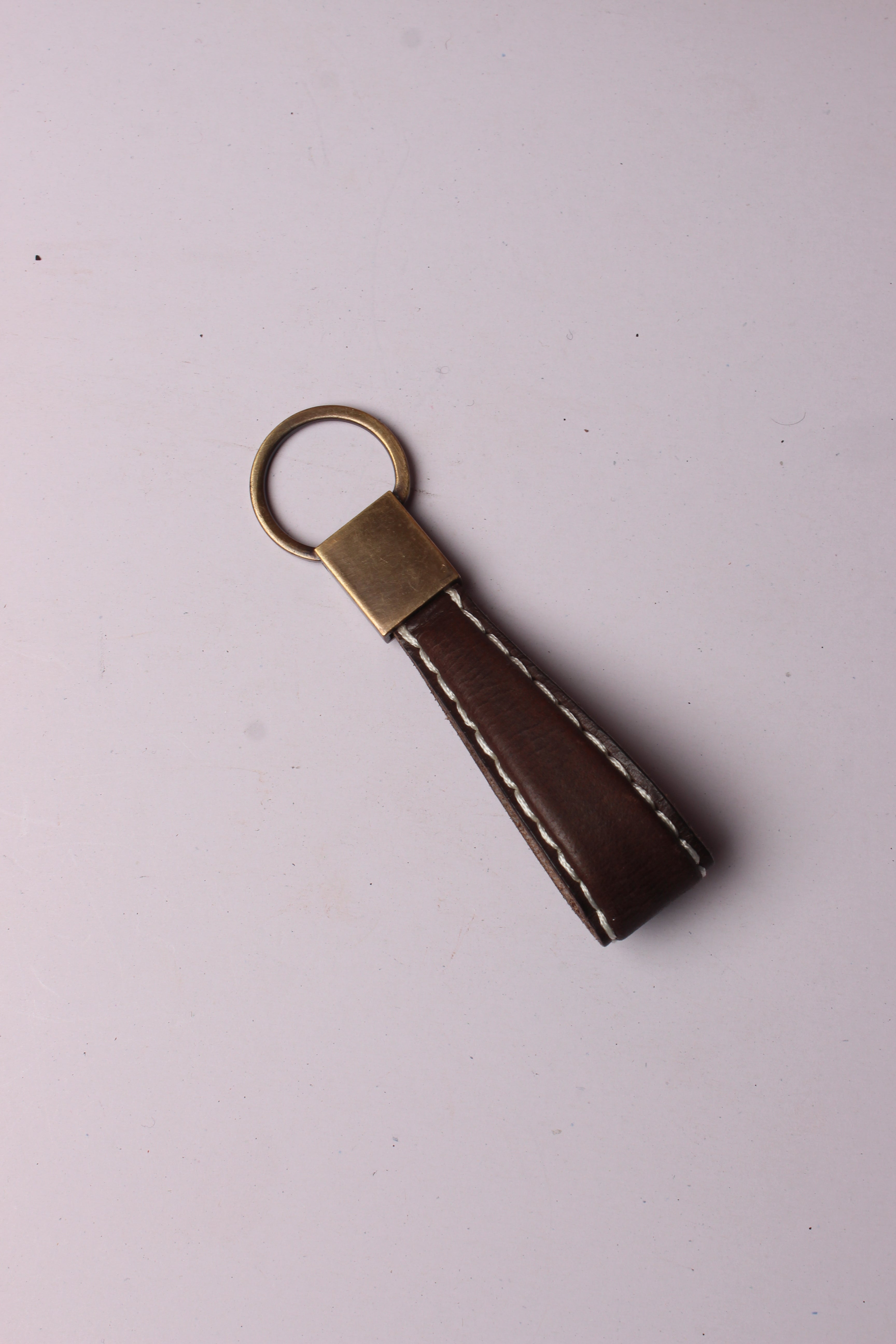 Threaded Elegance: Side-Stitch Keyring