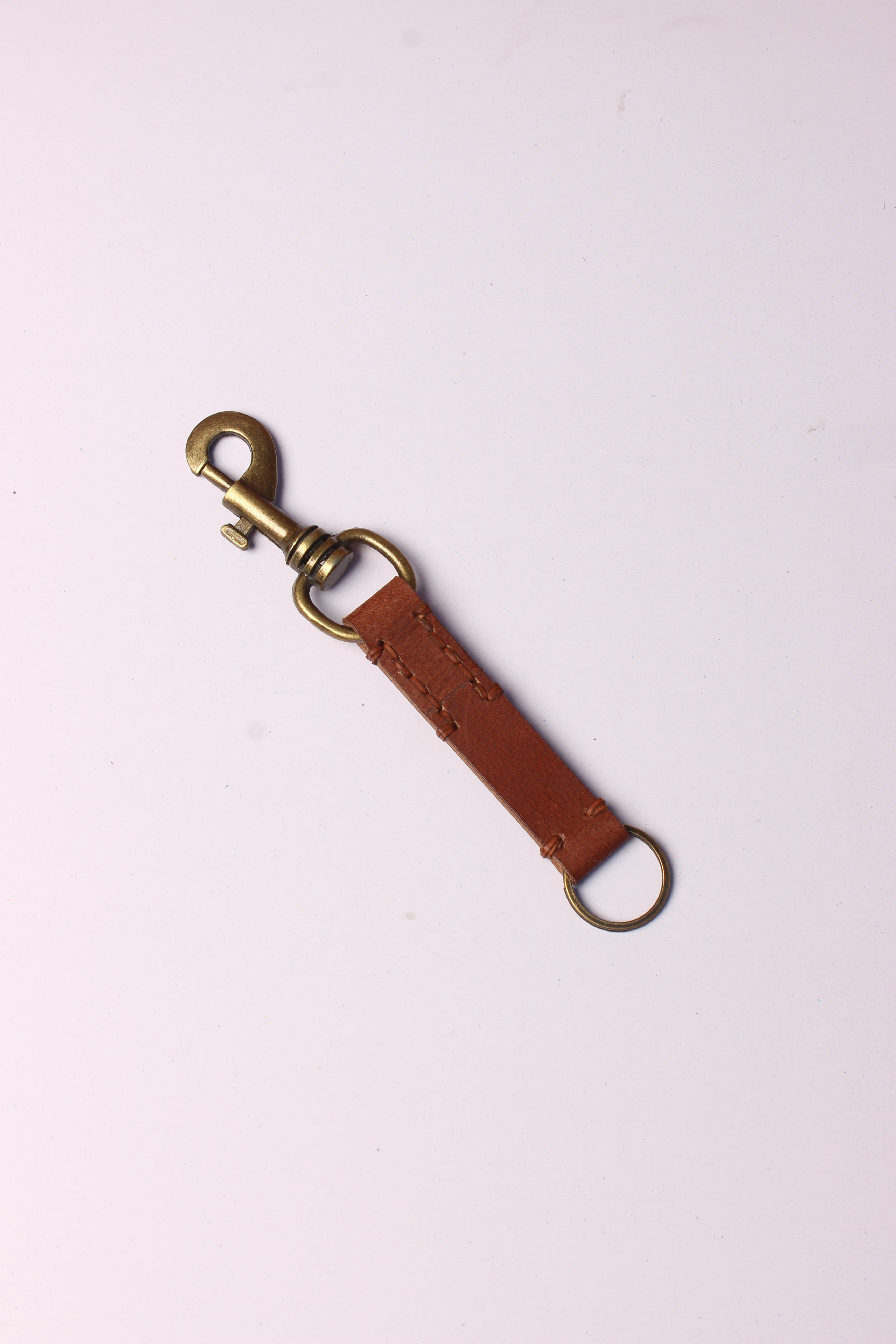 Leather Keychain – Natural Handcrafted