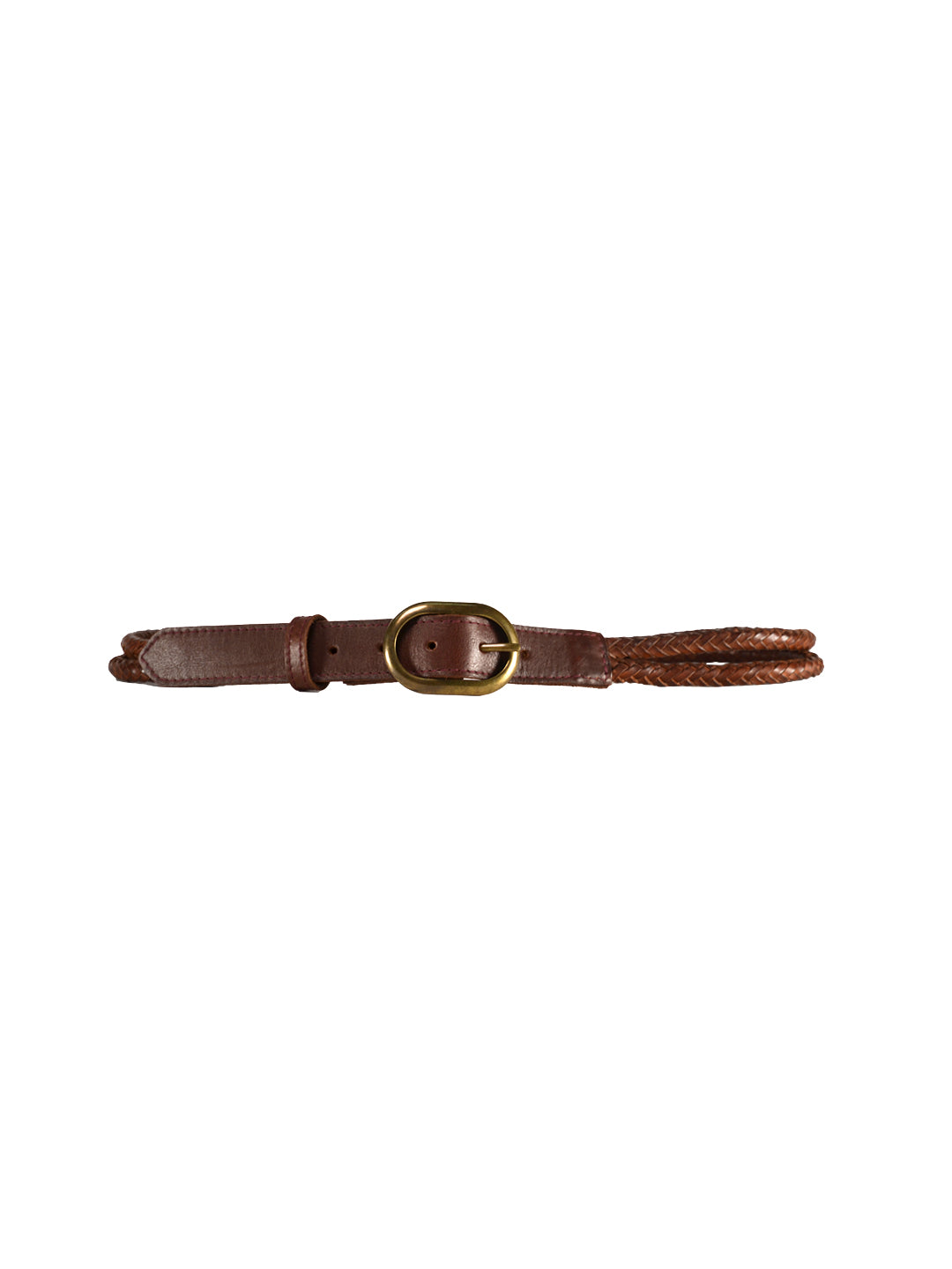 Brown Rope Belt in Leather by Art N Vintage