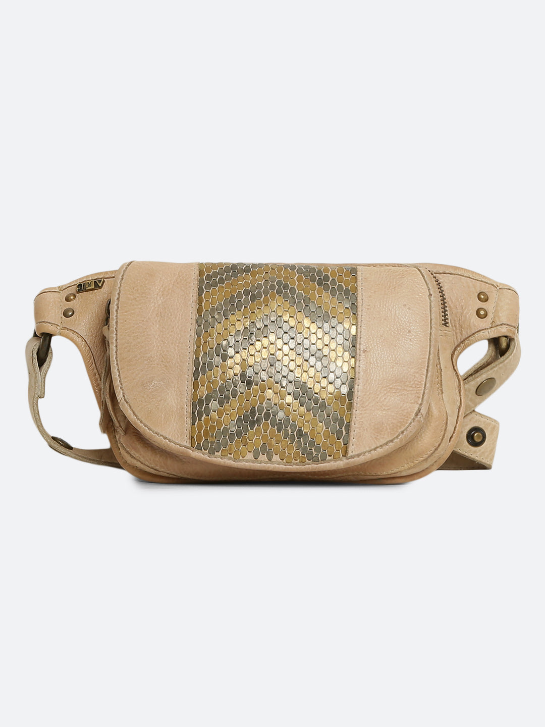 Leather Belt – Cream Handcrafted